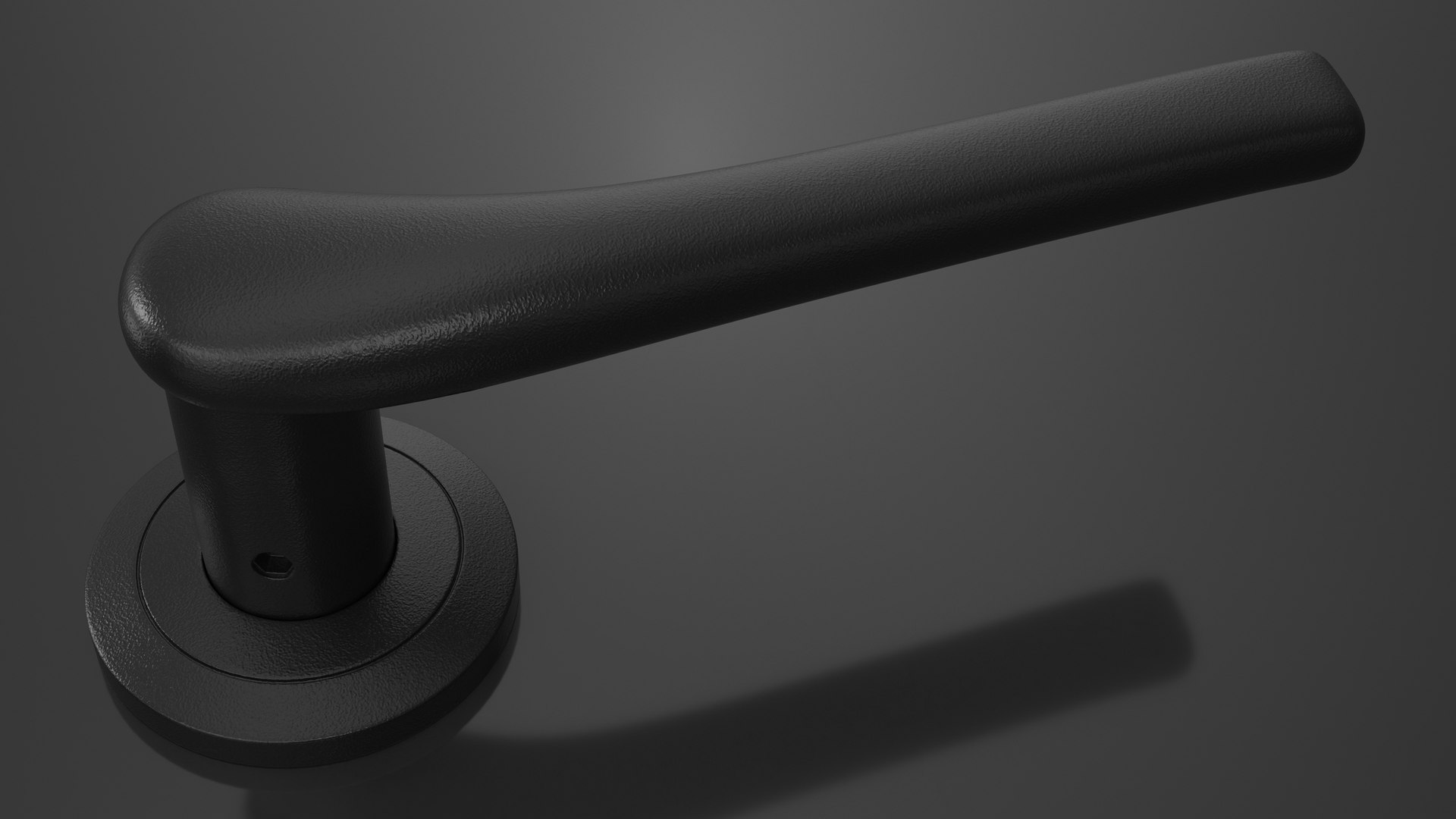 3D Black Curved Door Handles - TurboSquid 1995788