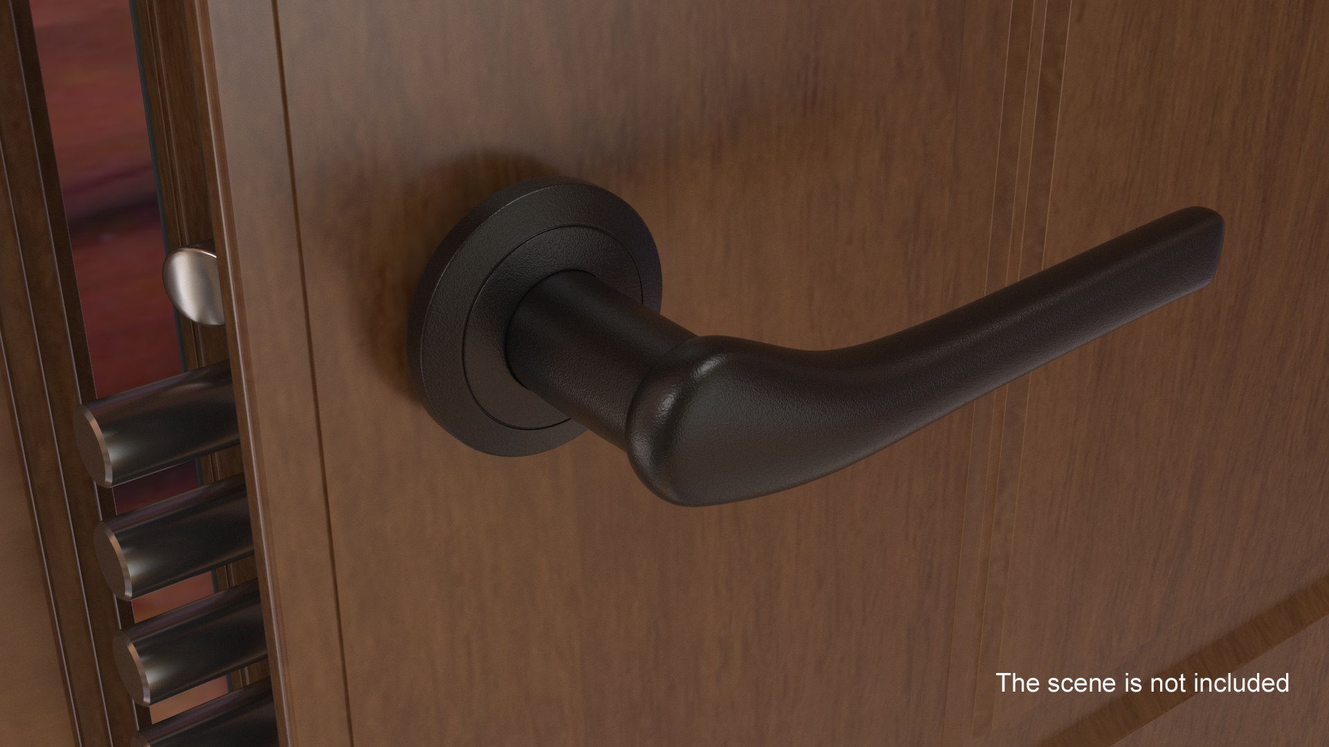 3D Black Curved Door Handles - TurboSquid 1995788