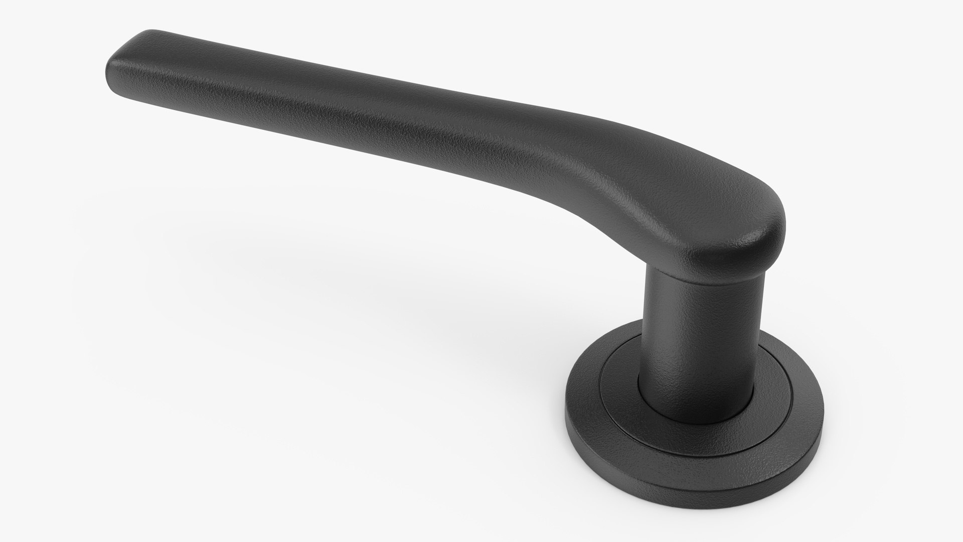 3D Black Curved Door Handles - TurboSquid 1995788