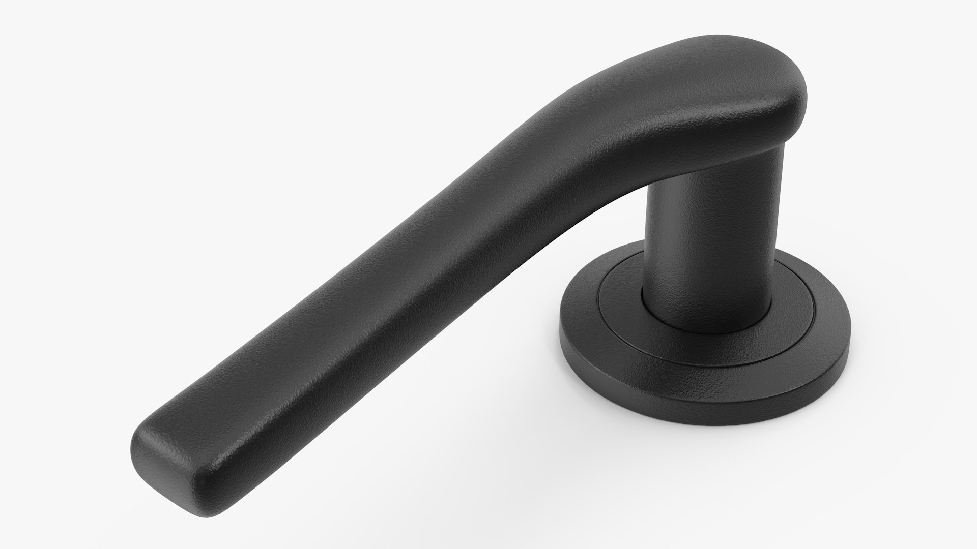 3D Black Curved Door Handles - TurboSquid 1995788