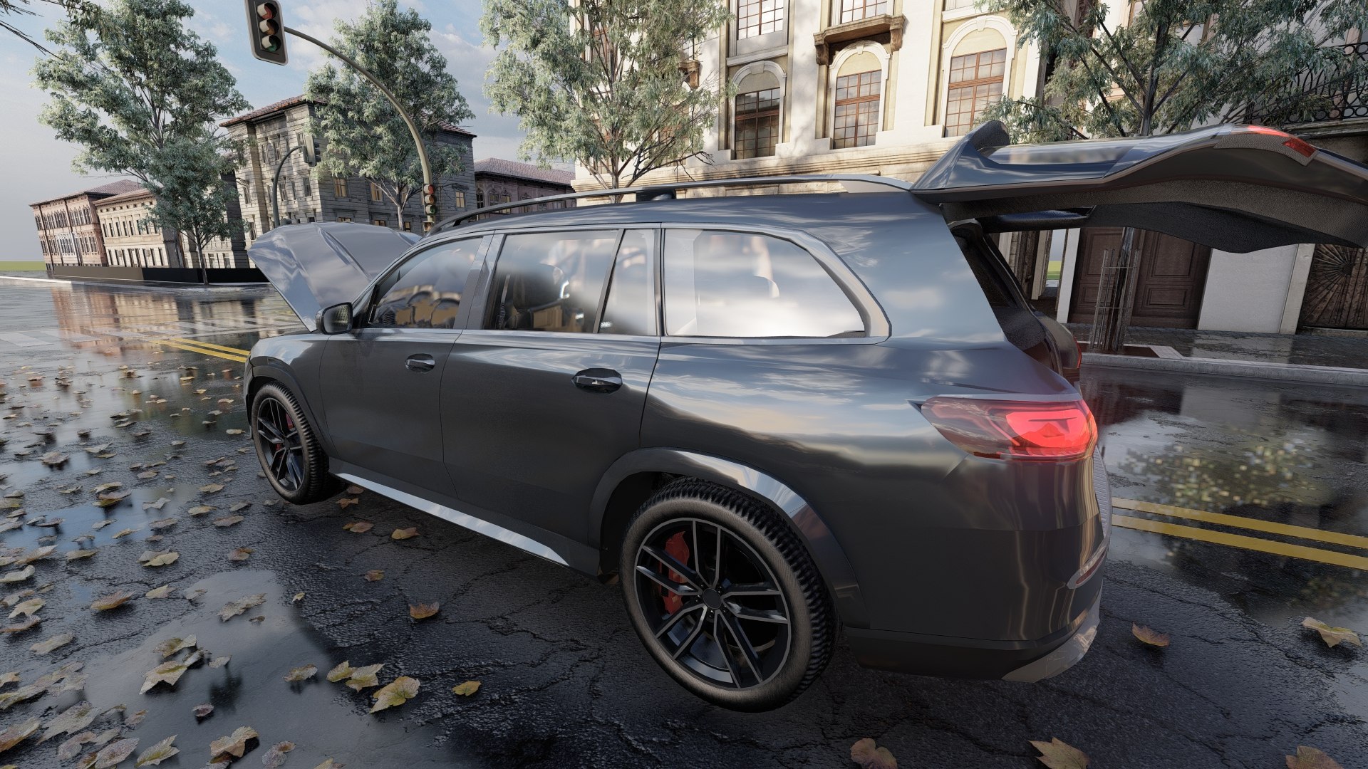 Mercedes Benz GLS With Interior 3D Model - TurboSquid 2345709