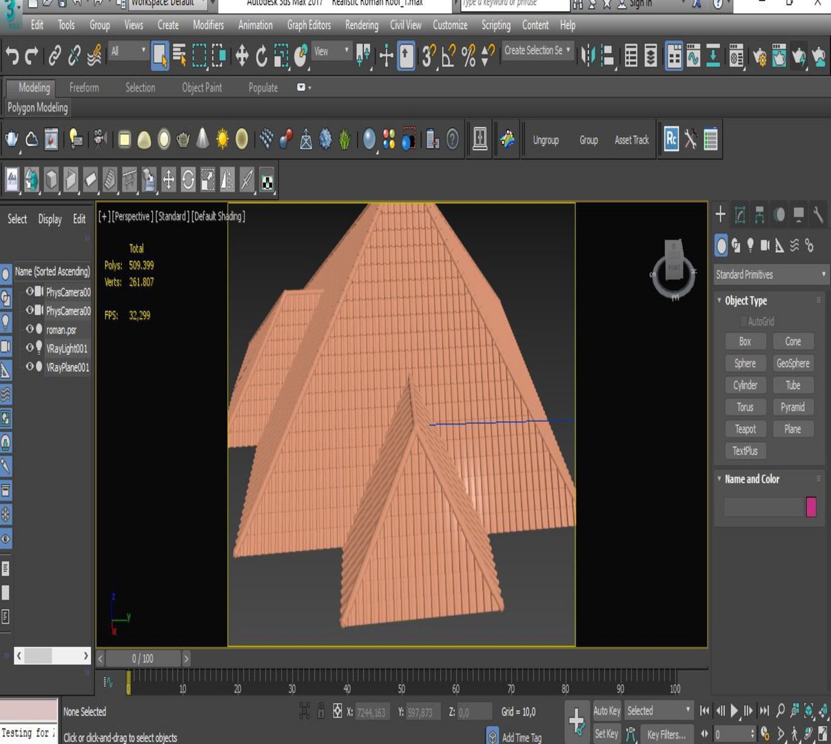 3D Realistic Roman Roof 1 - TurboSquid 1723237