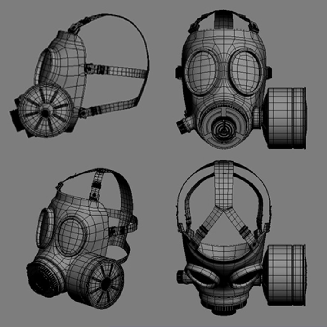 3d Gasmask Gas Mask Model