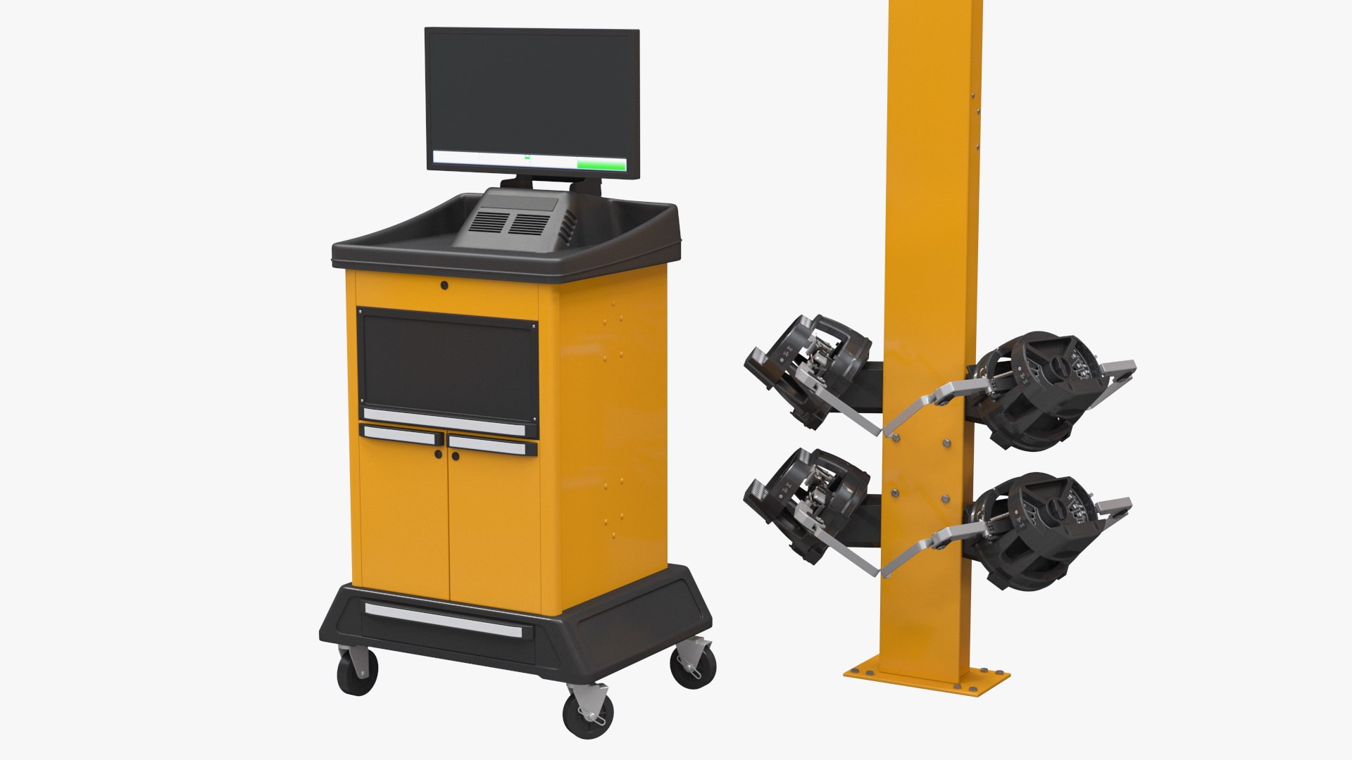 3D wheel alignment equipment car model - TurboSquid 1608832