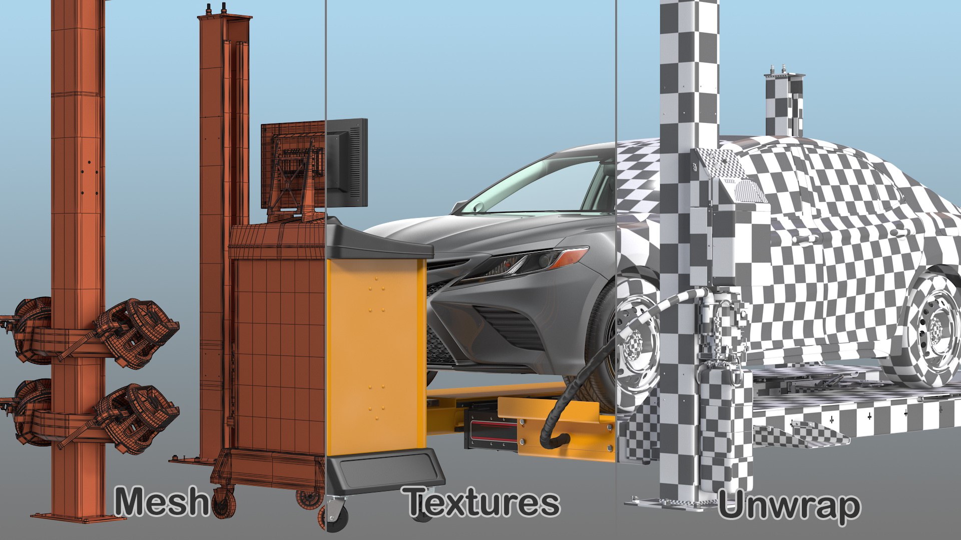 3D wheel alignment equipment car model - TurboSquid 1608832