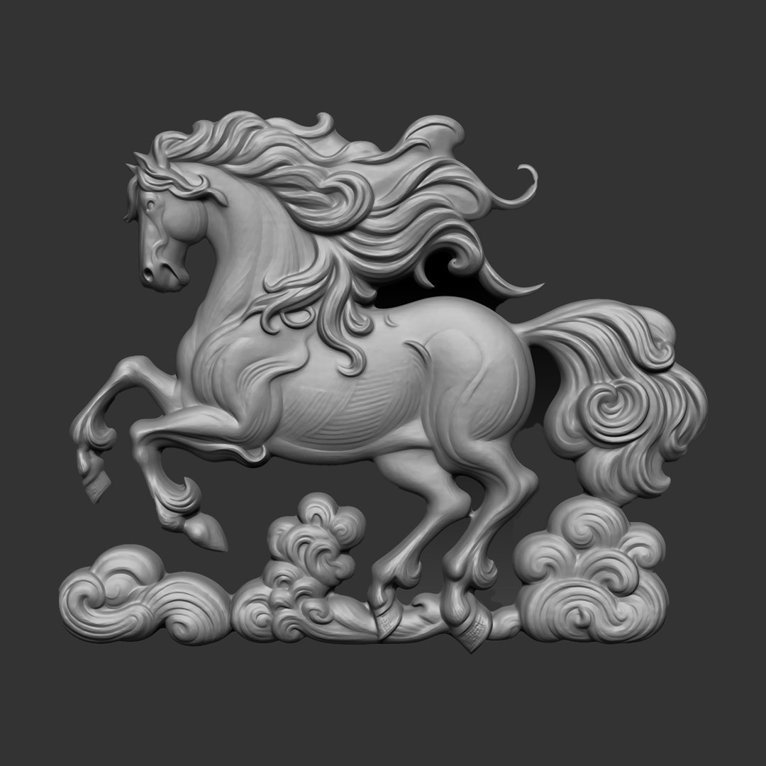 3D Horse Bas Relief 240510 14 3D Print Model Model - TurboSquid 2293746