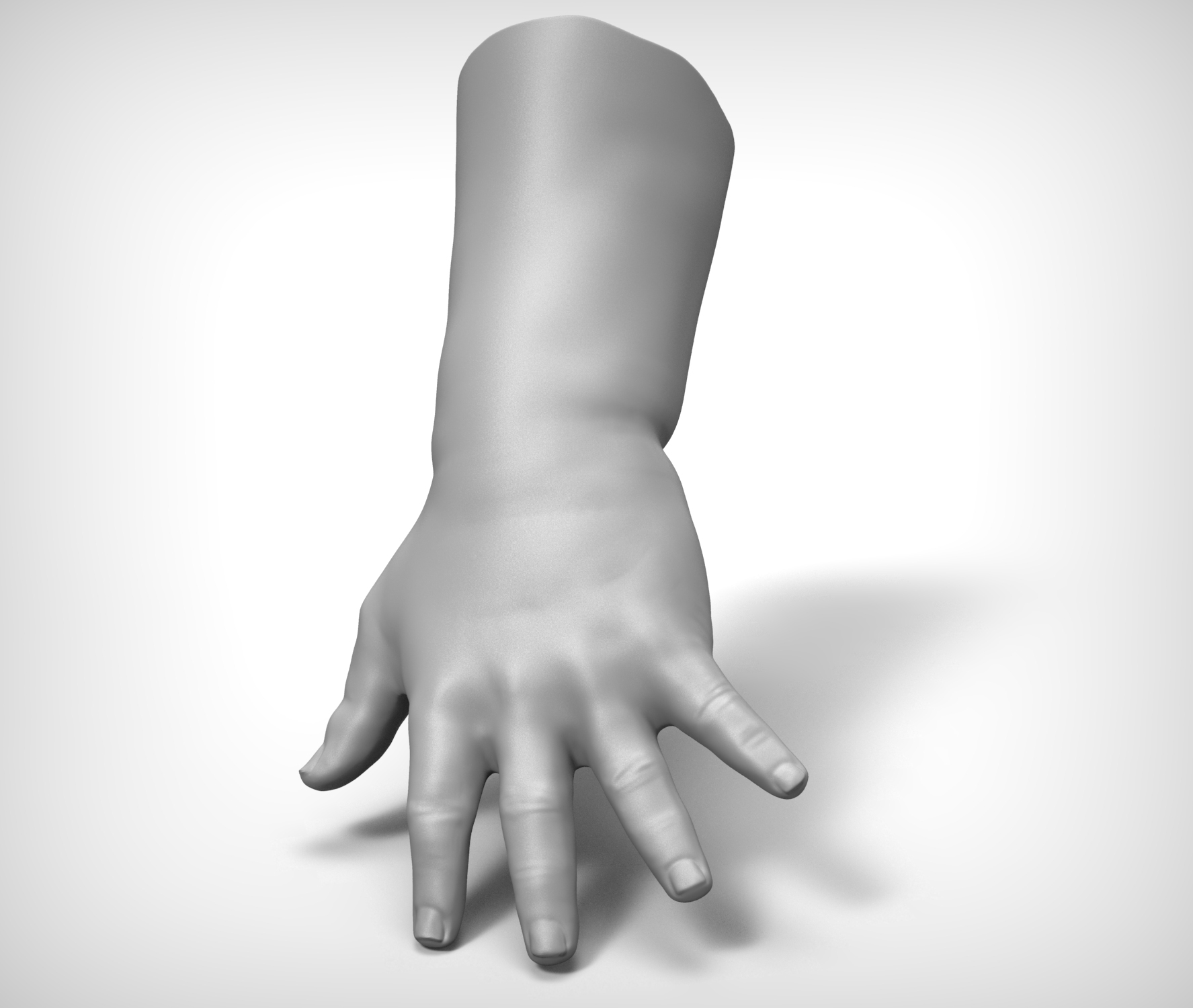 beauty child hand 3d model