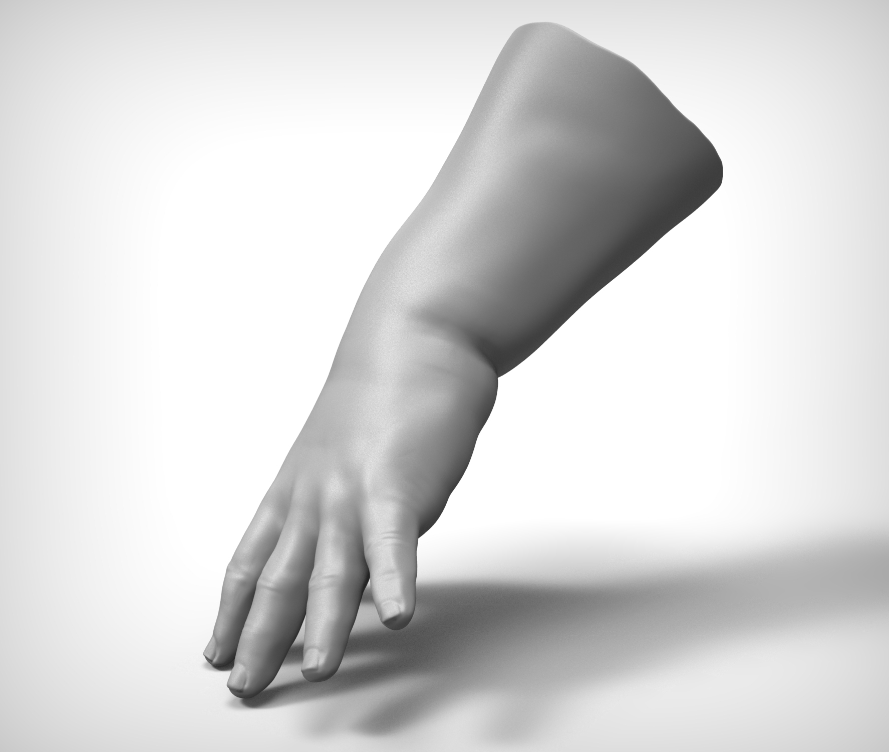 beauty child hand 3d model