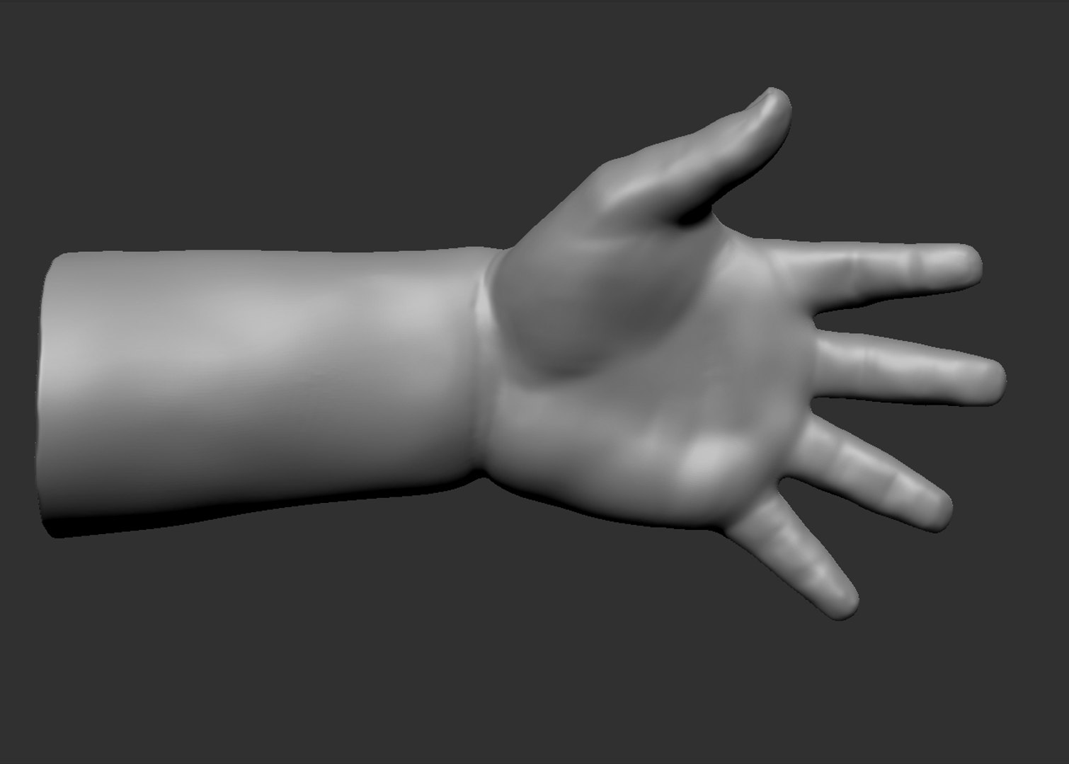 Beauty Child Hand 3d Model