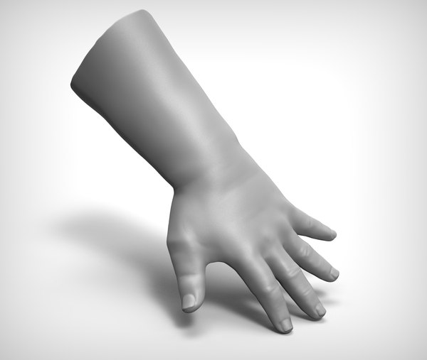 beauty child hand 3d model