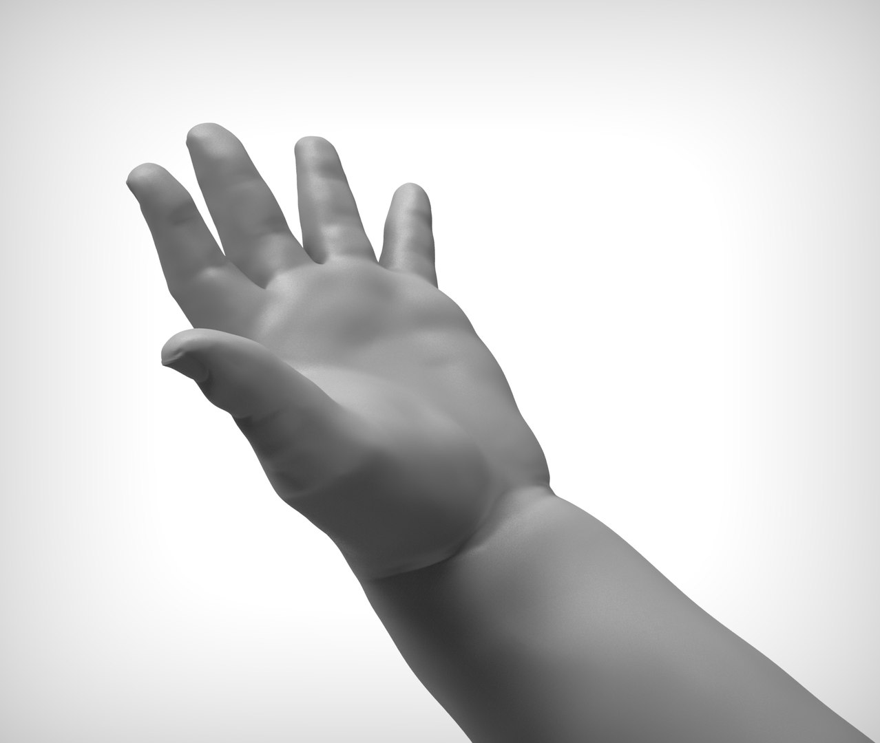 Beauty Child Hand 3d Model