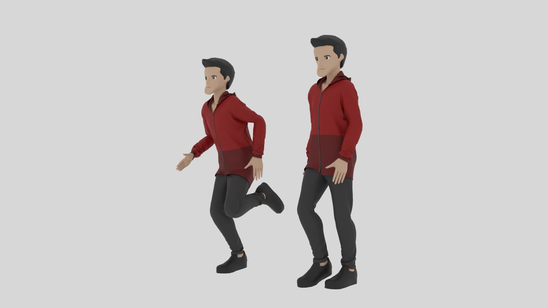 3D Cartoon Character Walking And Running Animation - TurboSquid 2004064