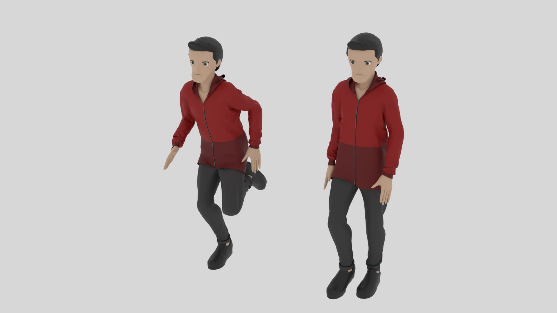 3D Cartoon Character Walking And Running Animation - TurboSquid 2004064