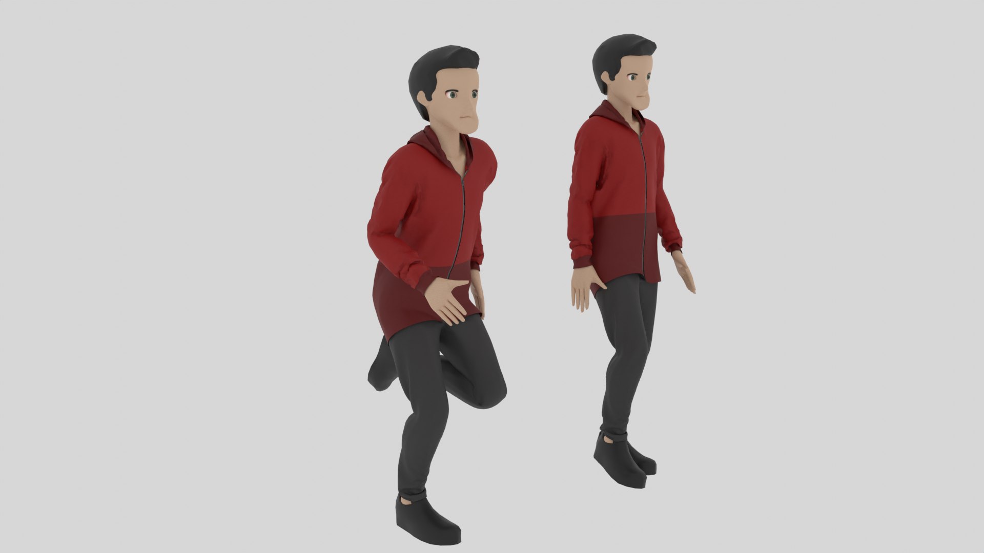 3D Cartoon Character Walking And Running Animation - TurboSquid 2004064