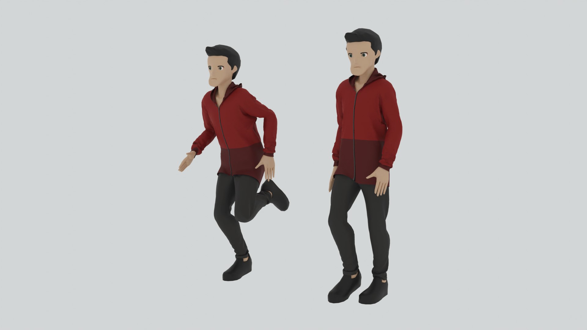 3D Cartoon Character Walking And Running Animation - TurboSquid 2004064