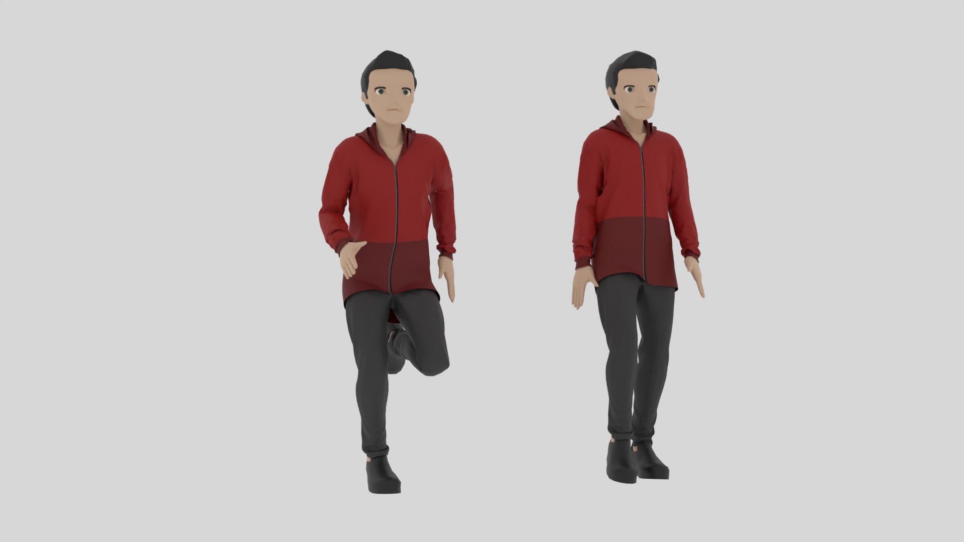 3D Cartoon Character Walking And Running Animation - TurboSquid 2004064