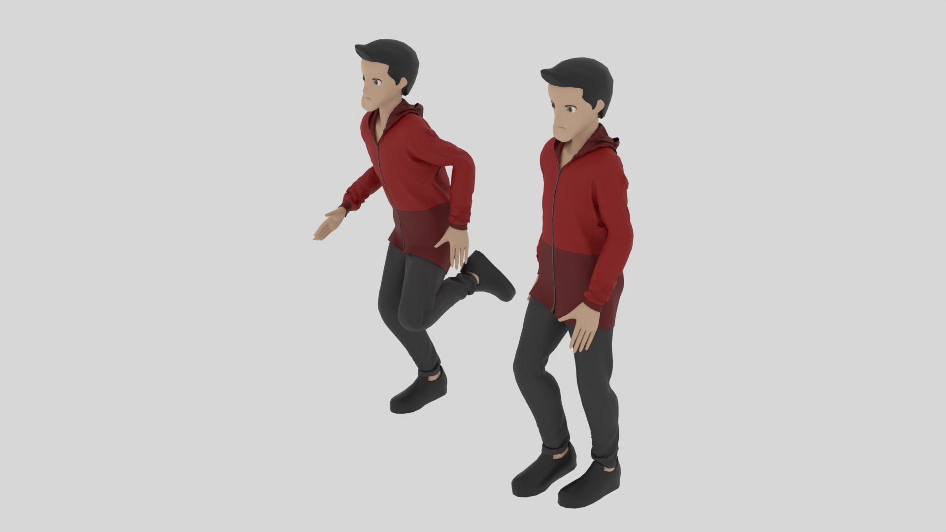 3D Cartoon Character Walking And Running Animation - TurboSquid 2004064