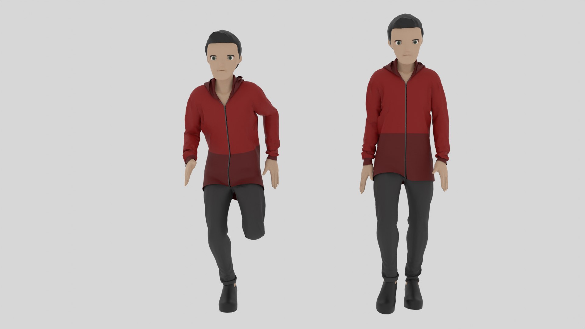 3D Cartoon Character Walking And Running Animation - TurboSquid 2004064