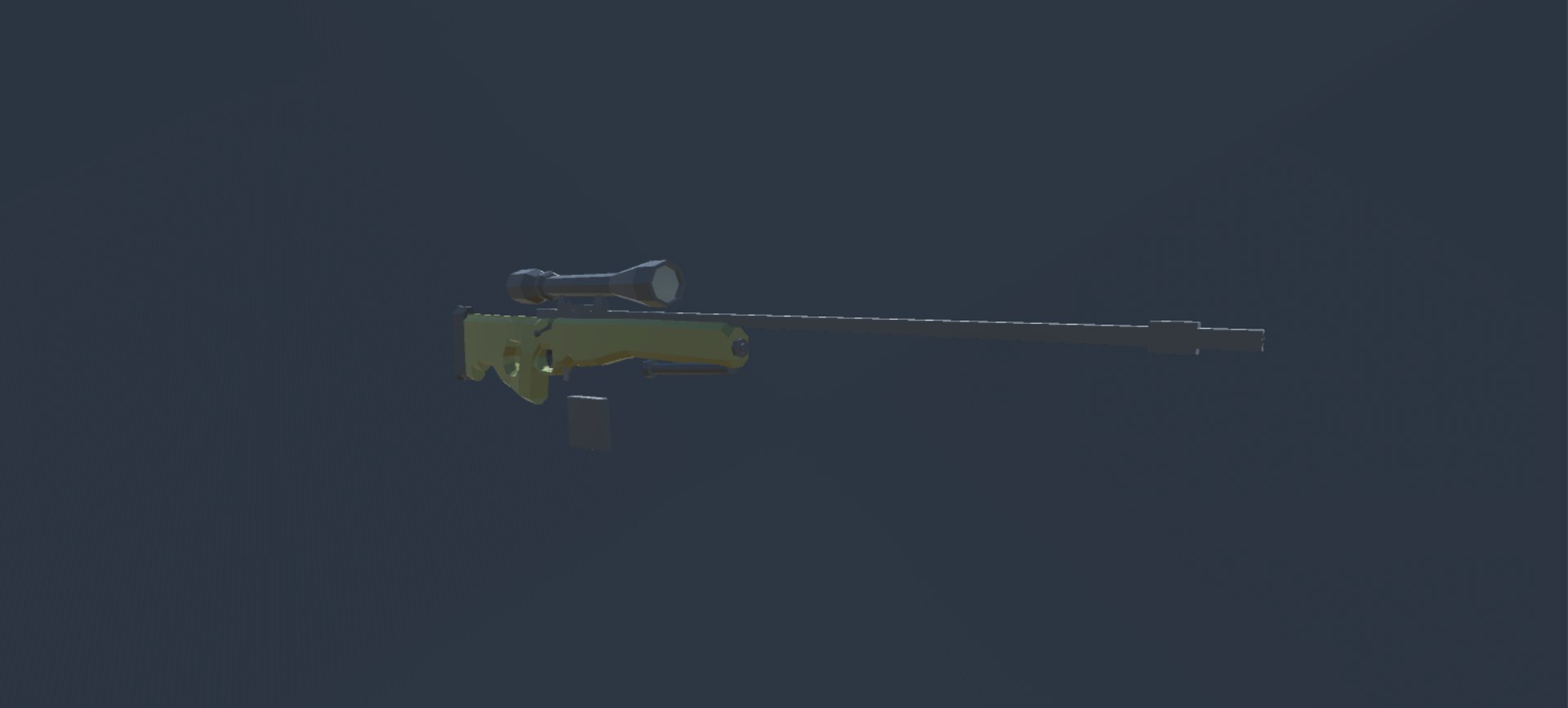 L96a1 Bolt Action Rifle 3d Model