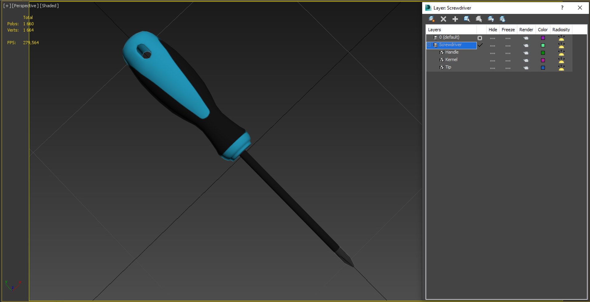 3D Model Screwdriver - TurboSquid 2128344