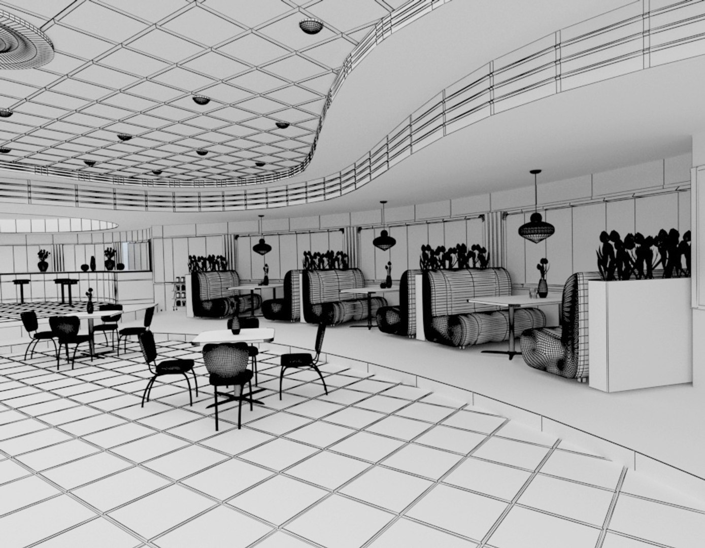 Restaurant Kingsman Movie 3D - TurboSquid 1401741