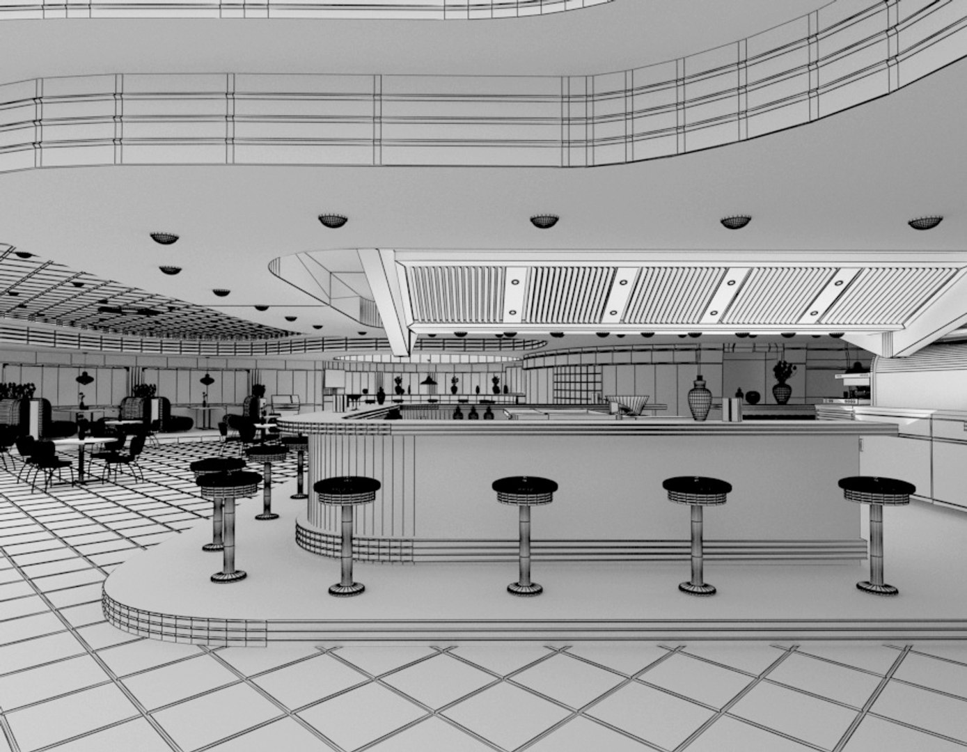 Restaurant Kingsman Movie 3D - TurboSquid 1401741