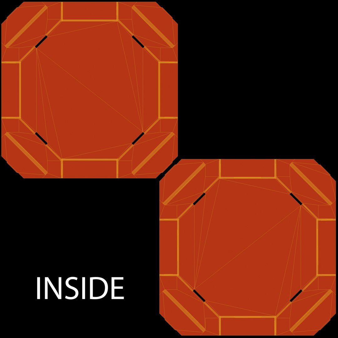 3D Octagon Cardboard Pizza Box 350x350x50mm With DIE-CUT IN FILES ...