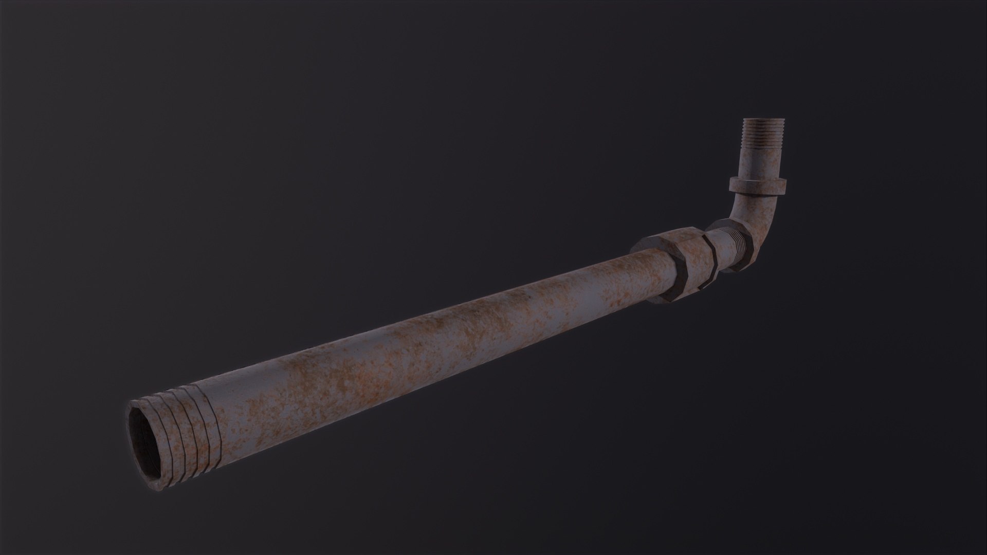 3D Metal Pipe Weapon Model - TurboSquid 2092820