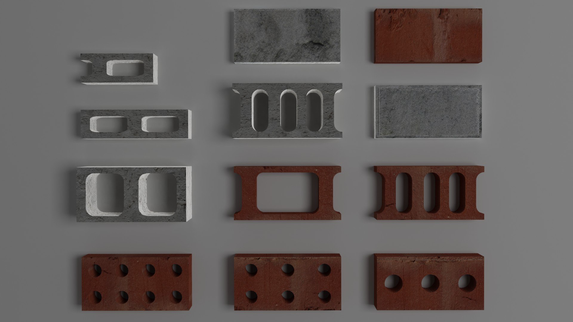 Brick Pack OBJ 3D Model - TurboSquid 1812926