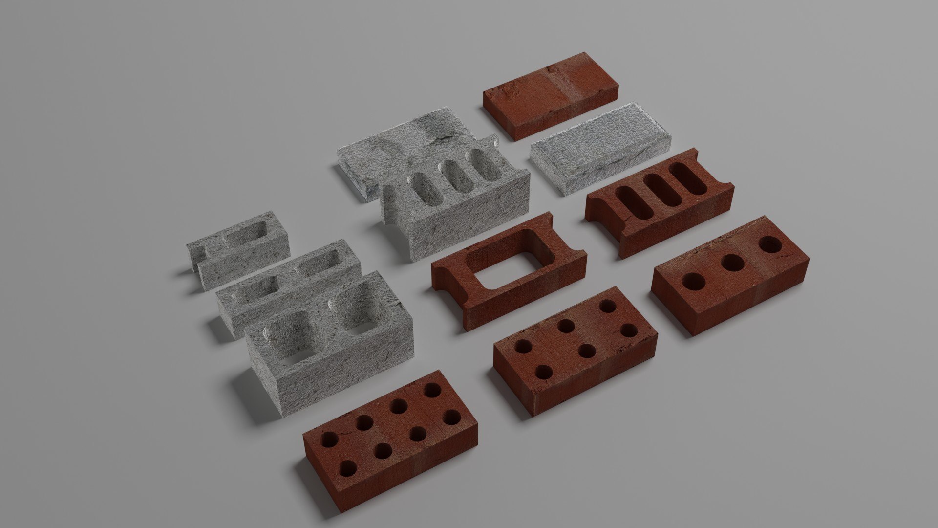 Brick Pack OBJ 3D Model - TurboSquid 1812926