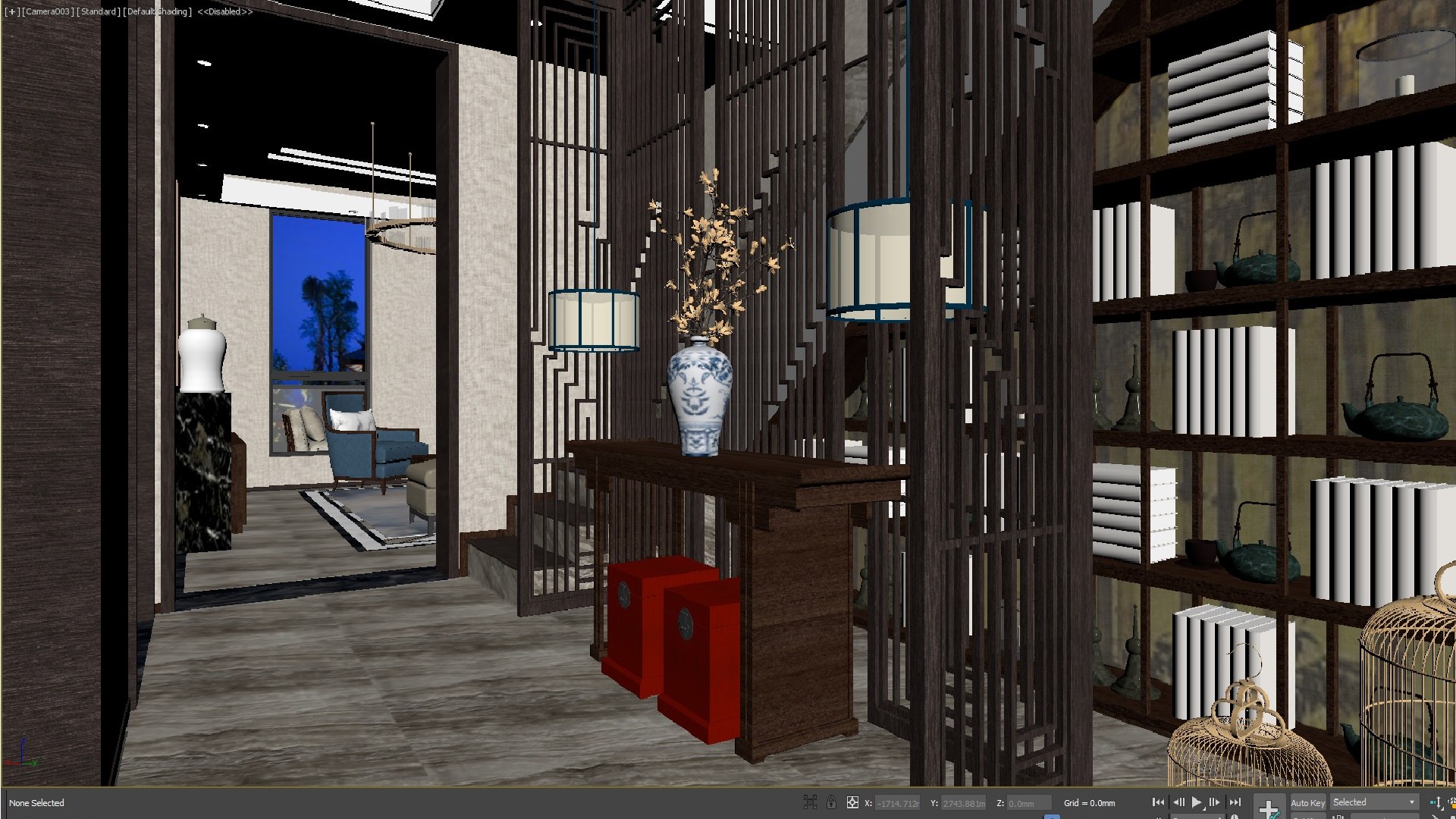 68- New Chinese Style Living Room 3D Model - TurboSquid 2026693