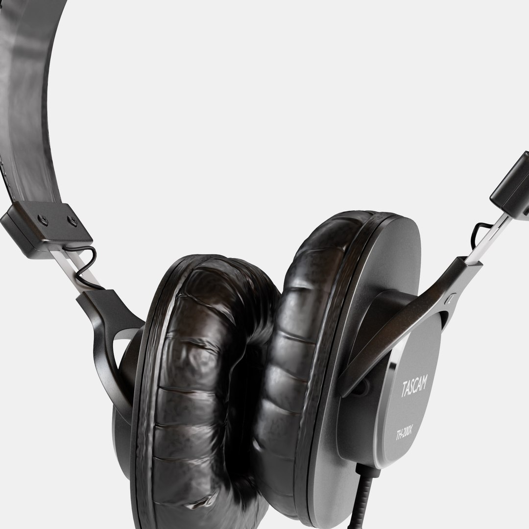 3D Studio Headphones Tascam TH200x - TurboSquid 1777585