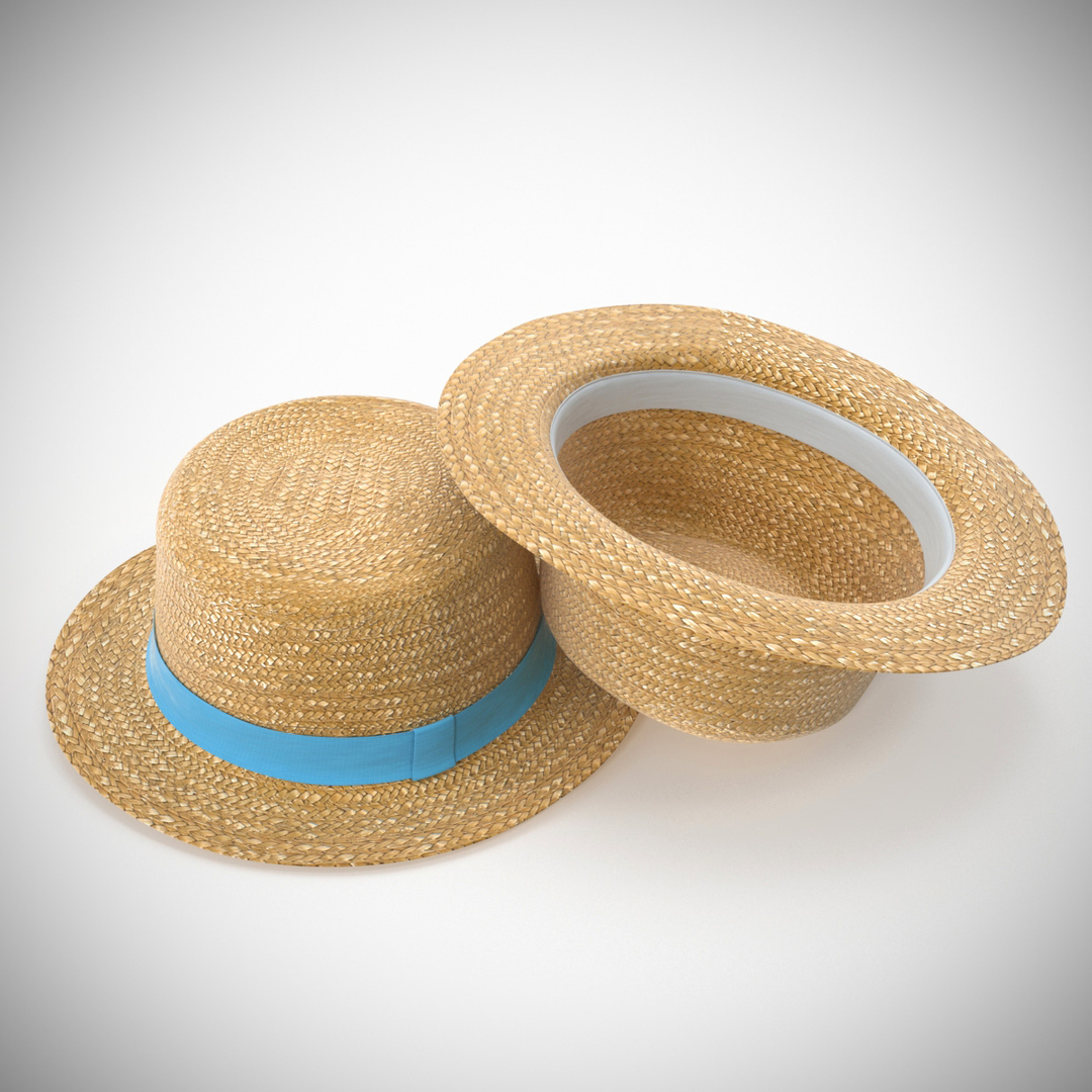 3D Straw Hat Kanotie - TurboSquid 1176762