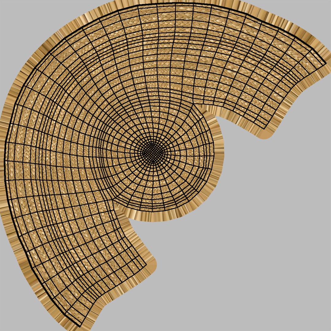 3D Straw Hat Kanotie - TurboSquid 1176762