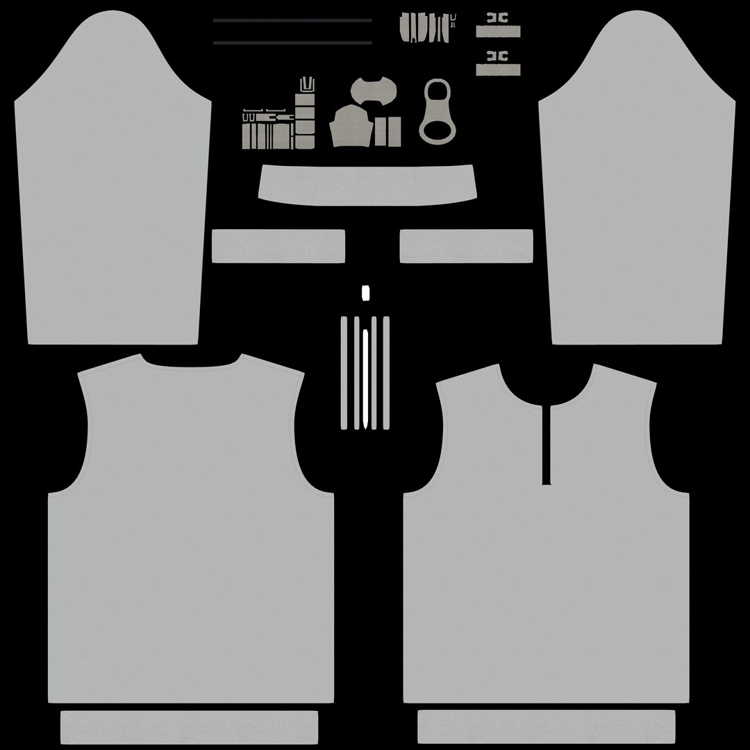 3D Model Men Quarter-zip Sweater - TurboSquid 2117414