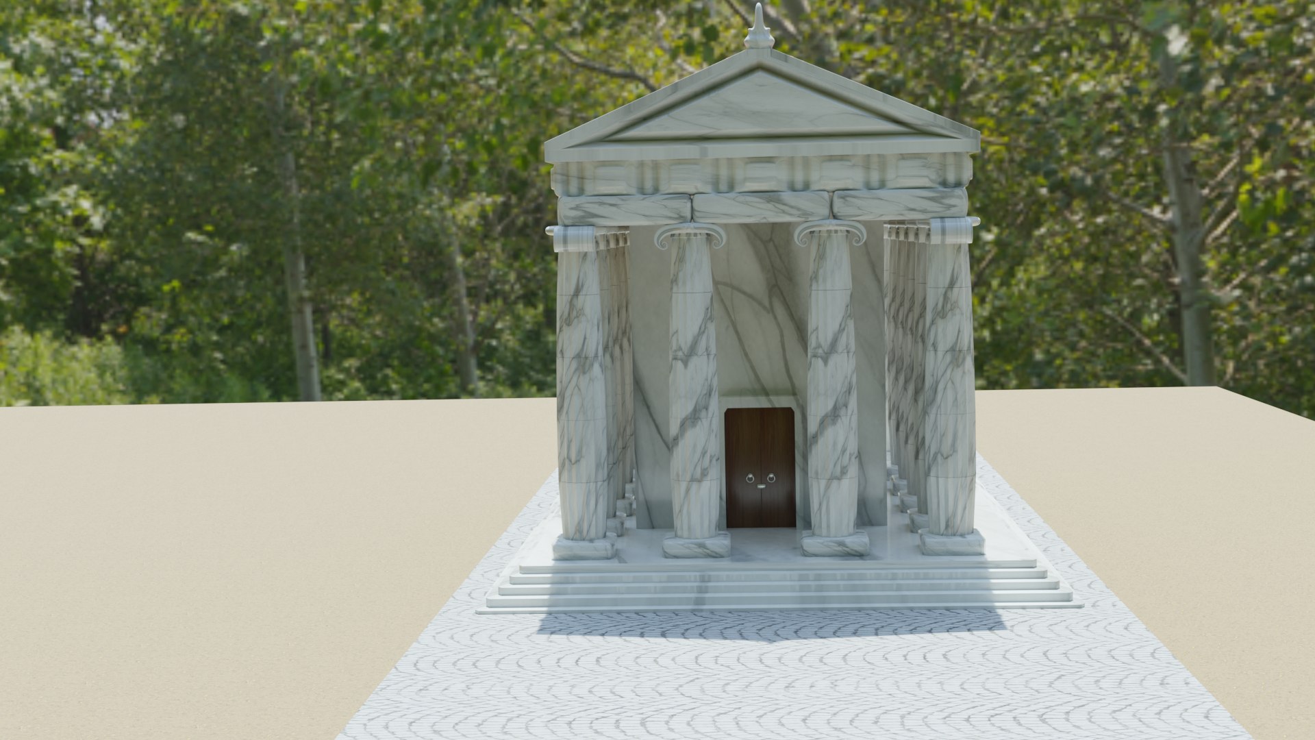 3D Greek Temple - TurboSquid 2300121