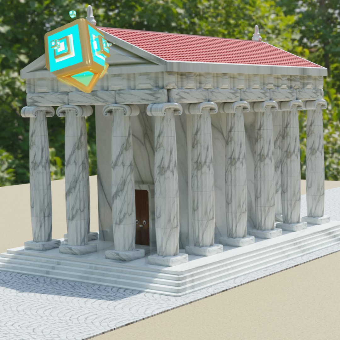 3D Greek Temple - TurboSquid 2300121