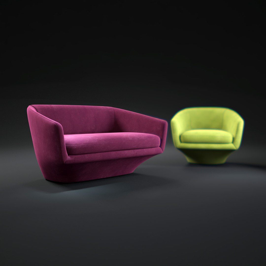 U-sofa 3d Model