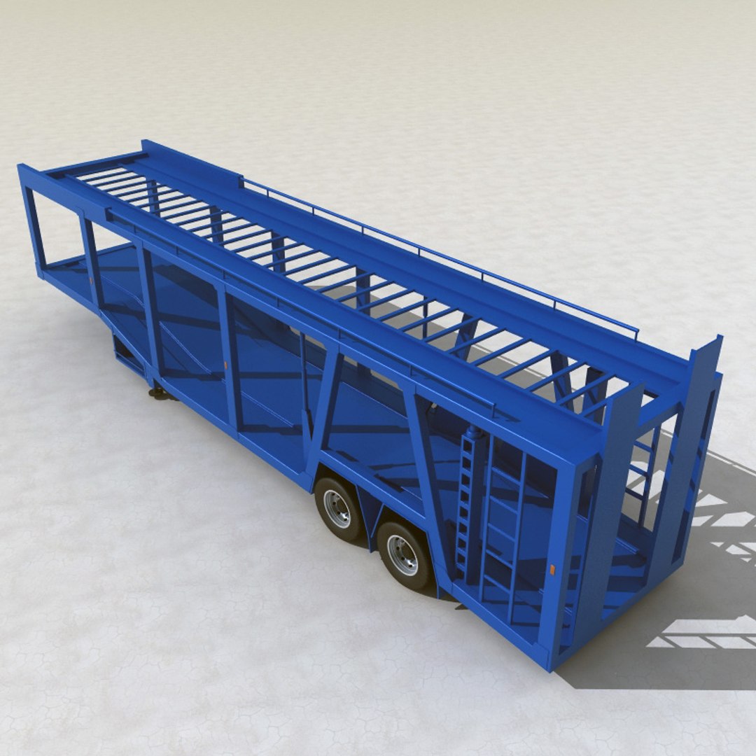 3d Car Carrier Trailer Model