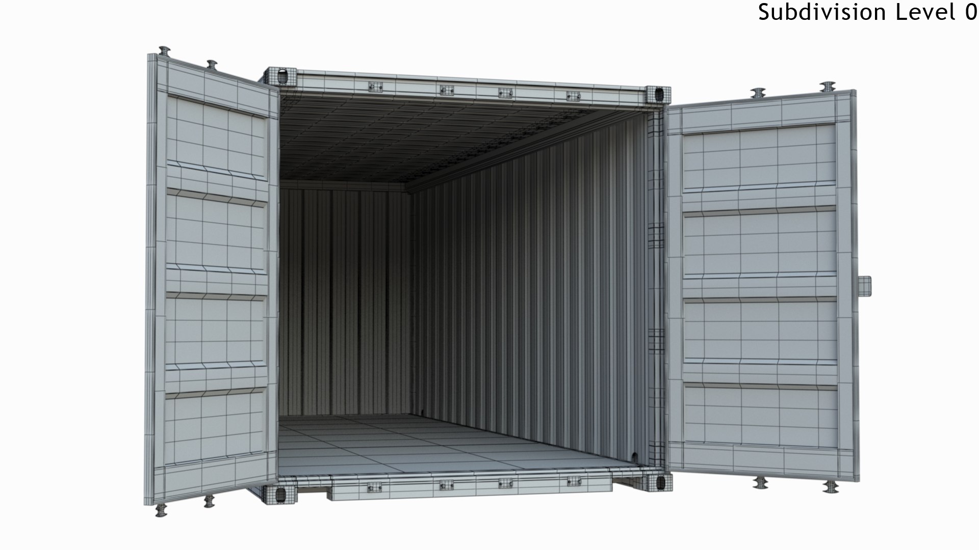 3D Container 20 Ft ISO Model - TurboSquid 2143133