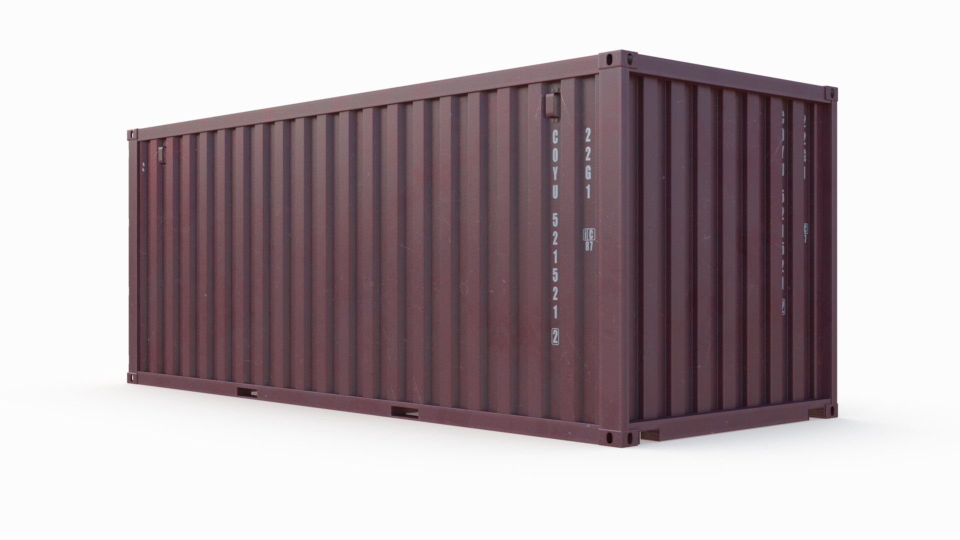 3D Container 20 Ft ISO Model - TurboSquid 2143133