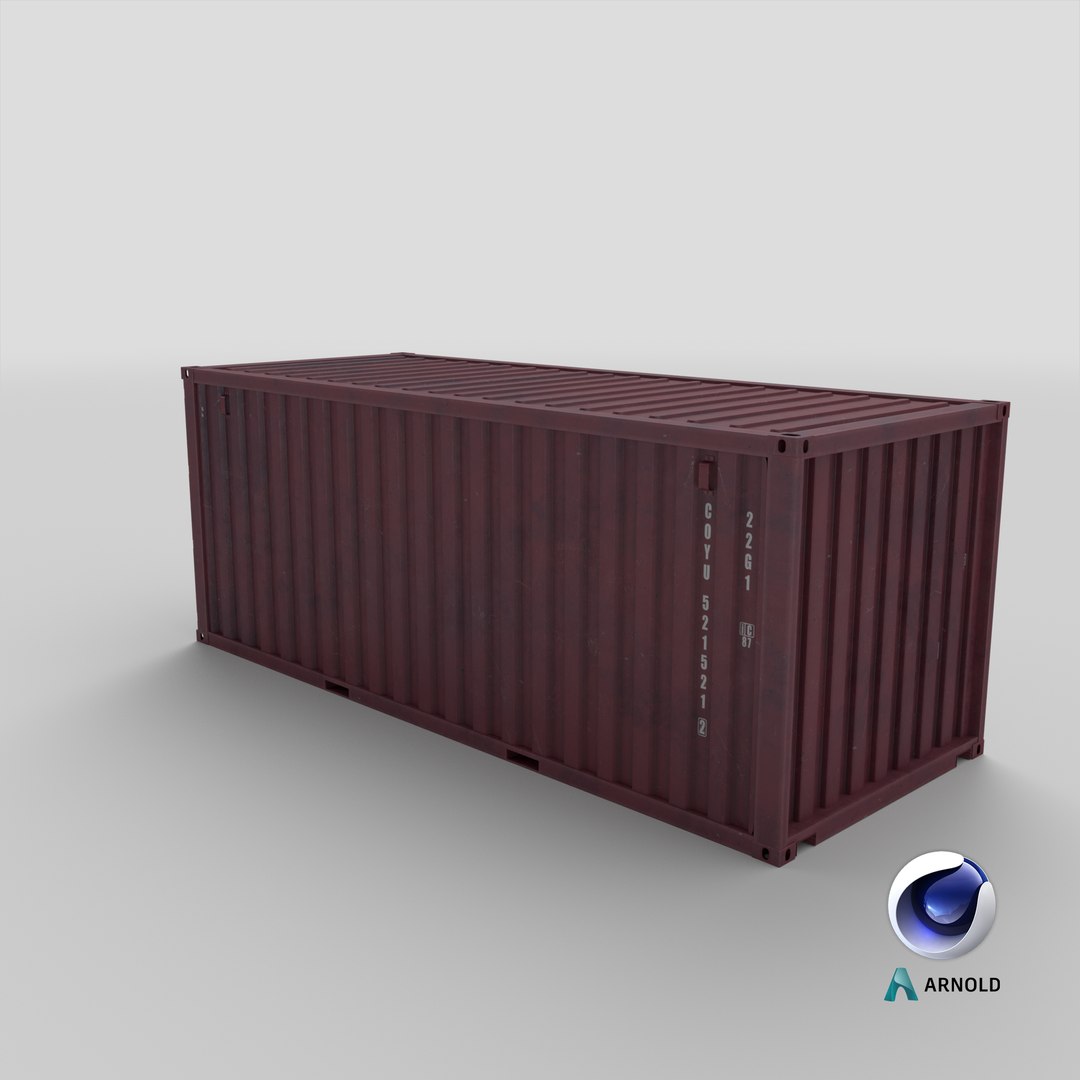 3D Container 20 ft ISO model - TurboSquid 2143133