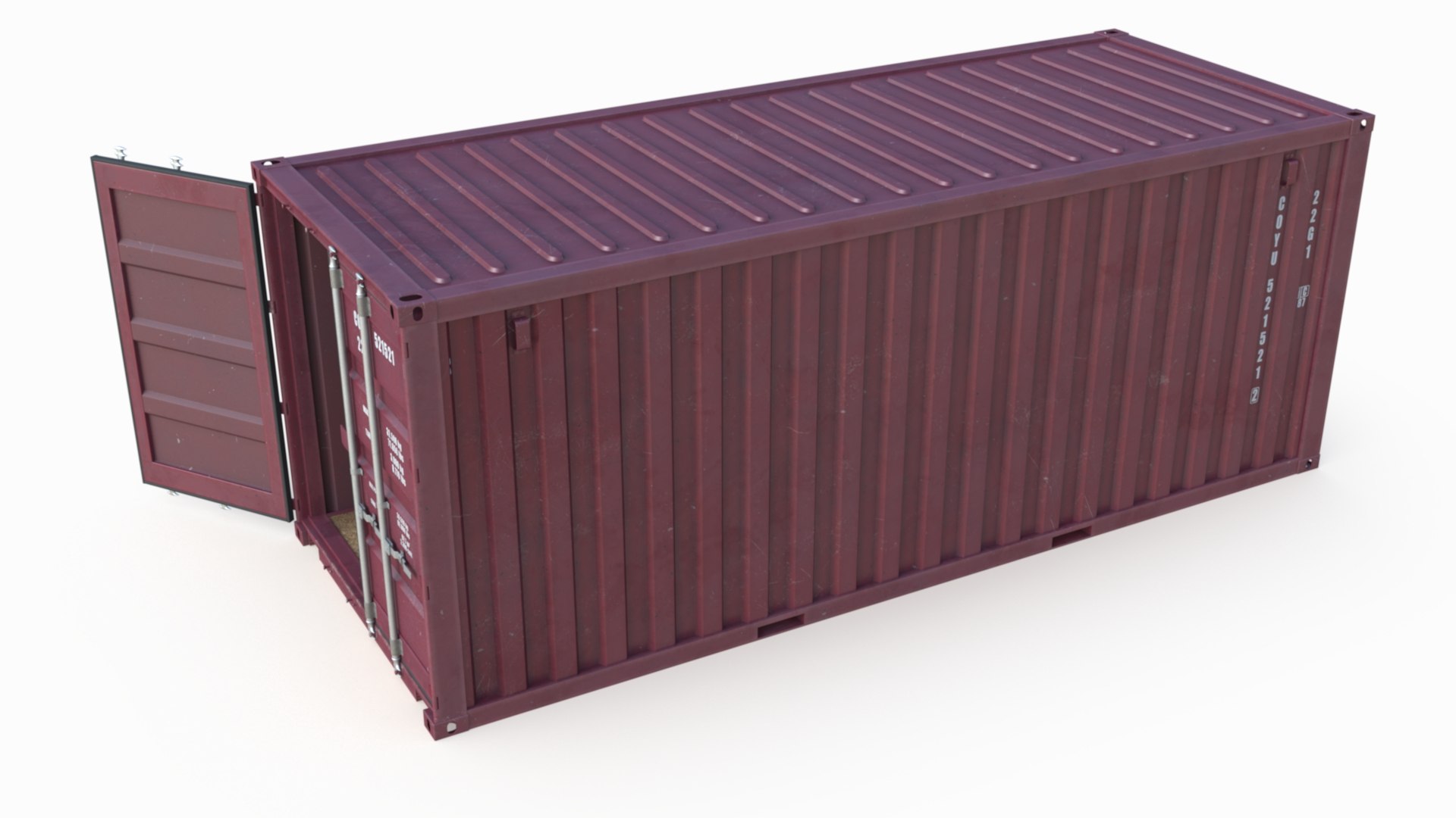 3D Container 20 Ft ISO Model - TurboSquid 2143133
