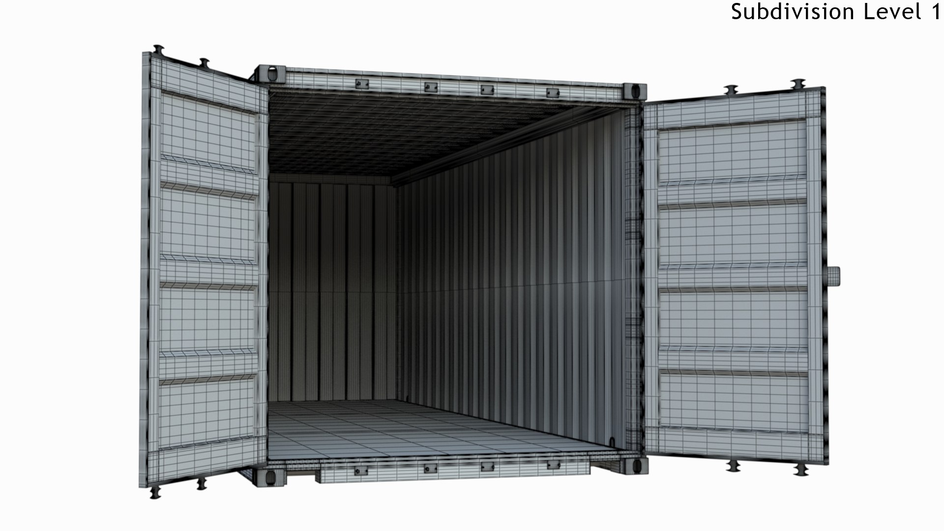 3D Container 20 Ft ISO Model - TurboSquid 2143133