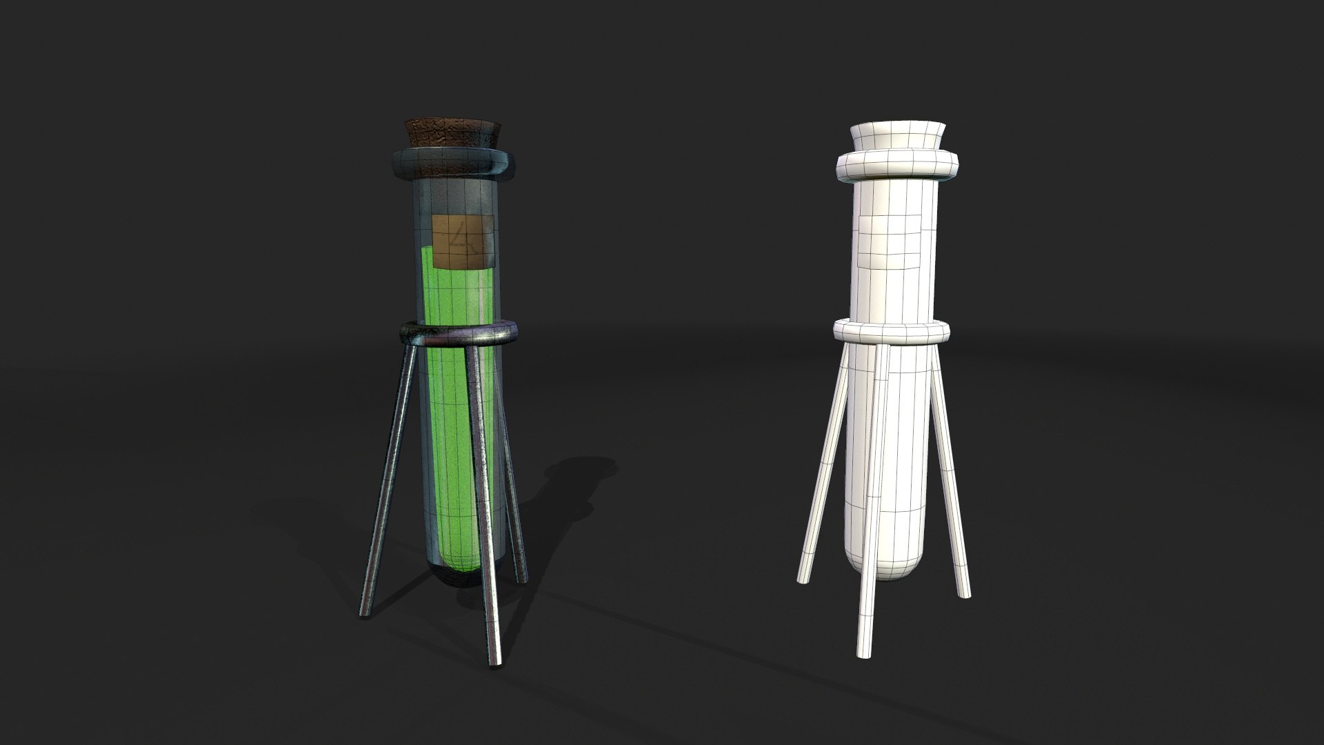 Stylized Alchemist Flasks 2 Model - TurboSquid 1716039