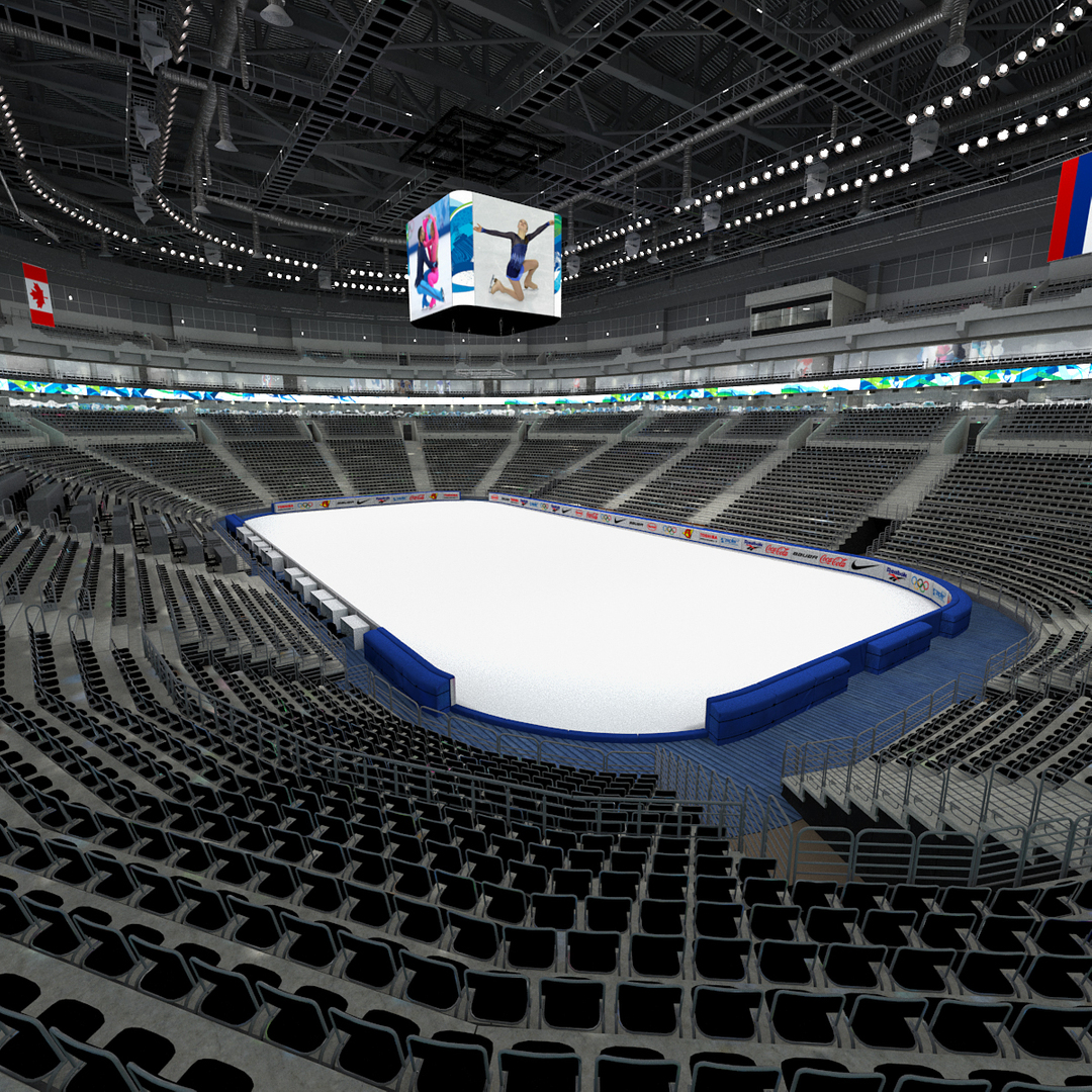 figure skating arena 3d max