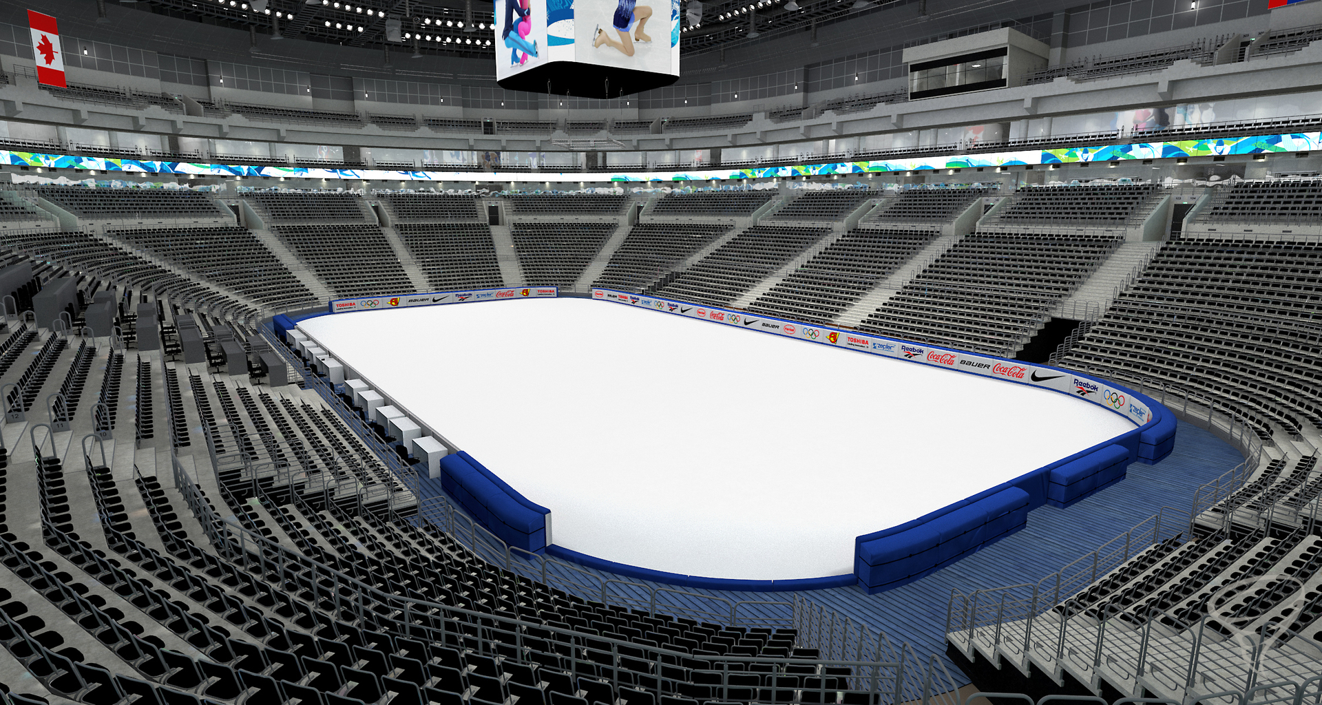 figure skating arena 3d max