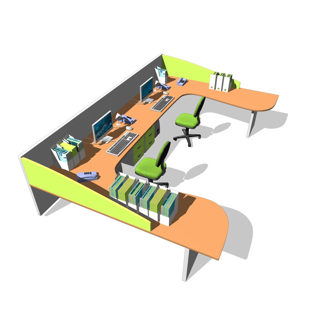 3d Model Office Desk