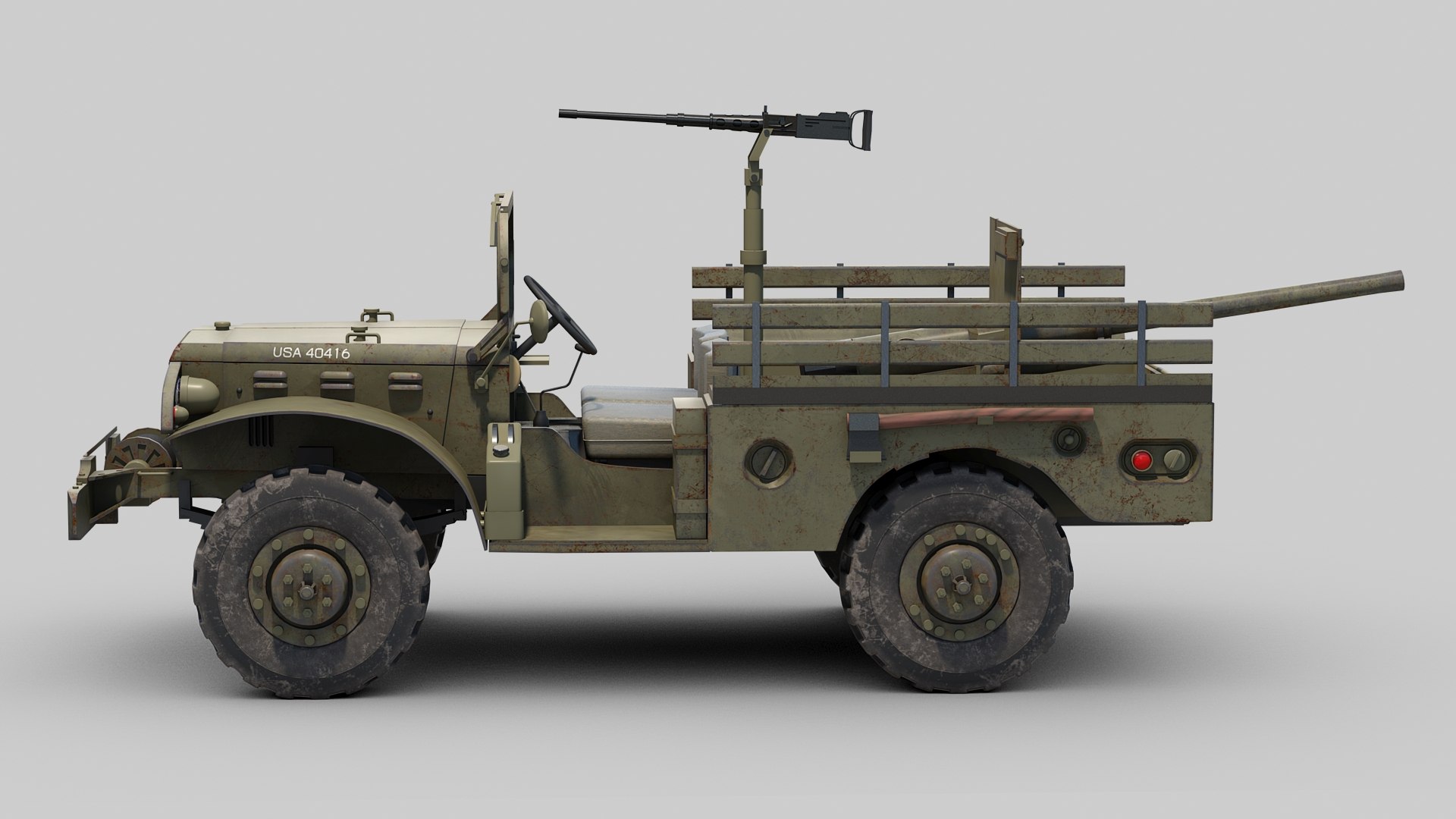 Dodge WC 55 3D Model - TurboSquid 1718096