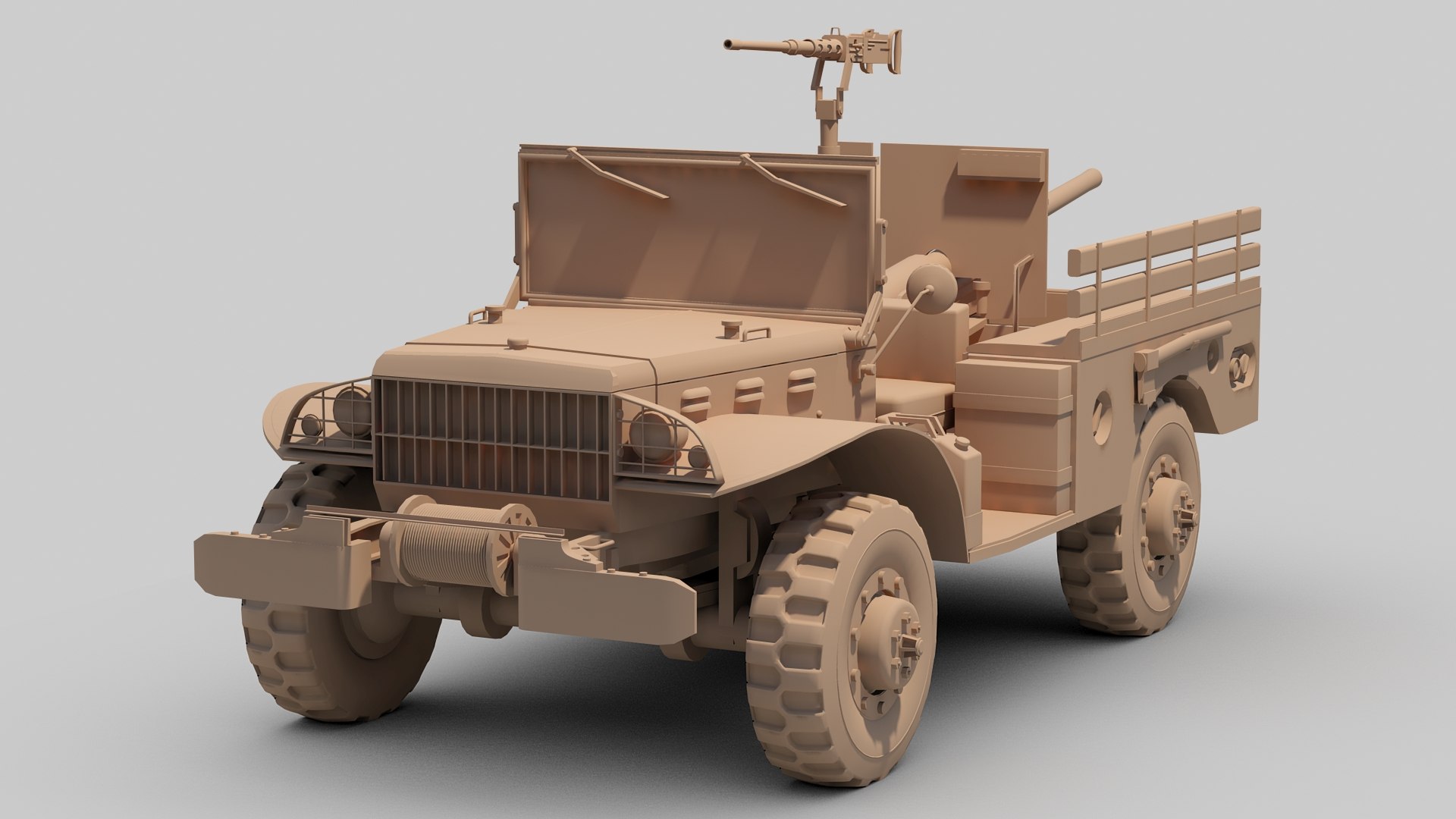 Dodge WC 55 3D Model - TurboSquid 1718096